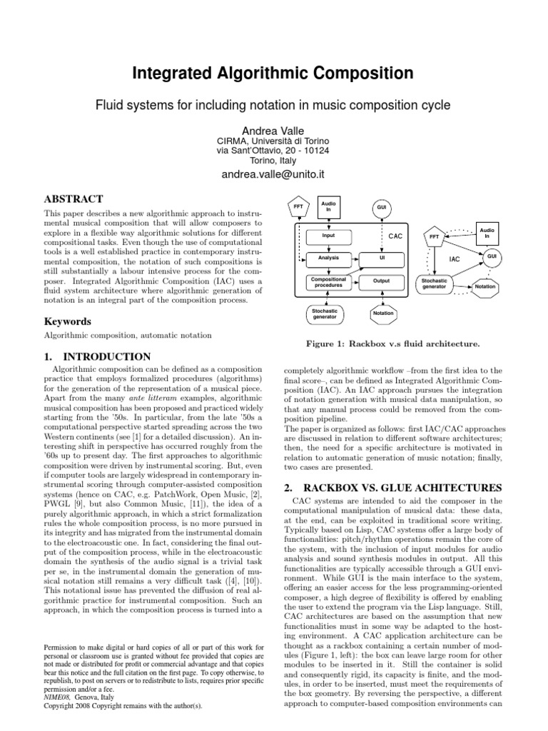 Integrated Algorithmic Composition | PDF | Graphical User Interfaces | Scripting Language