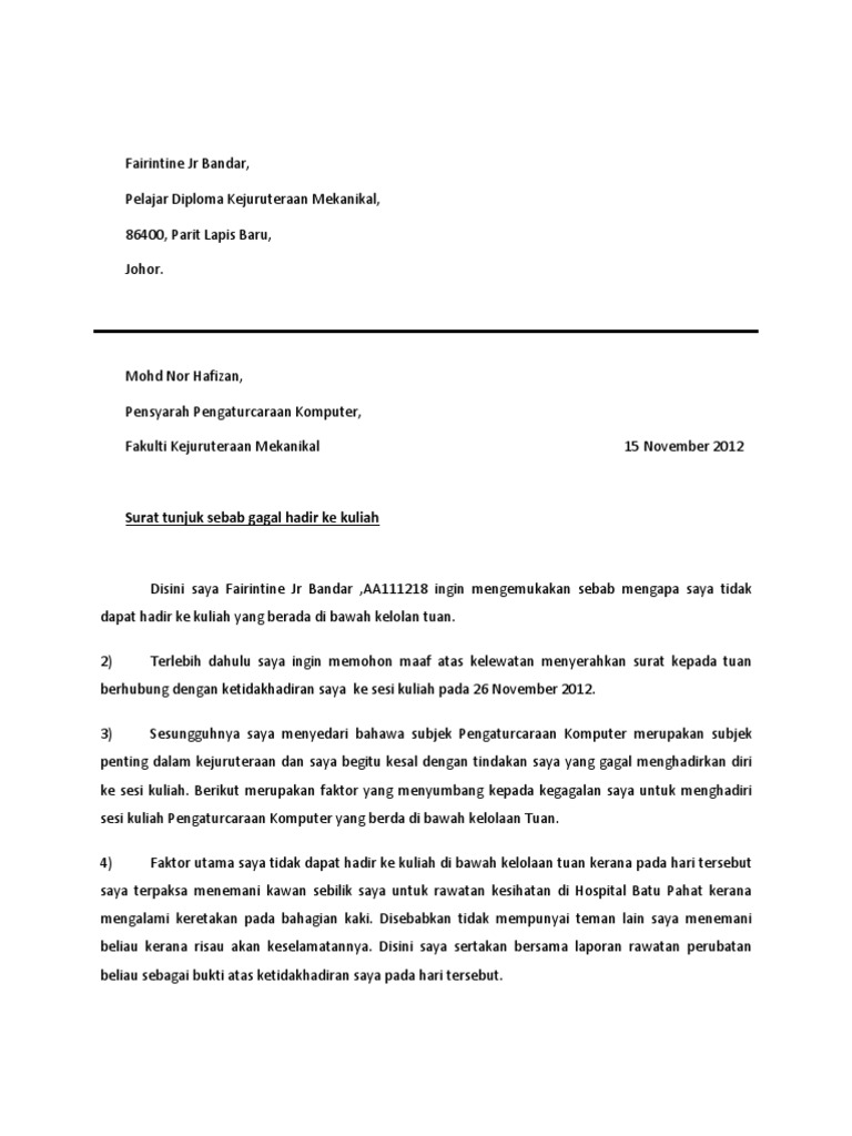 Surat Rasmi | PDF