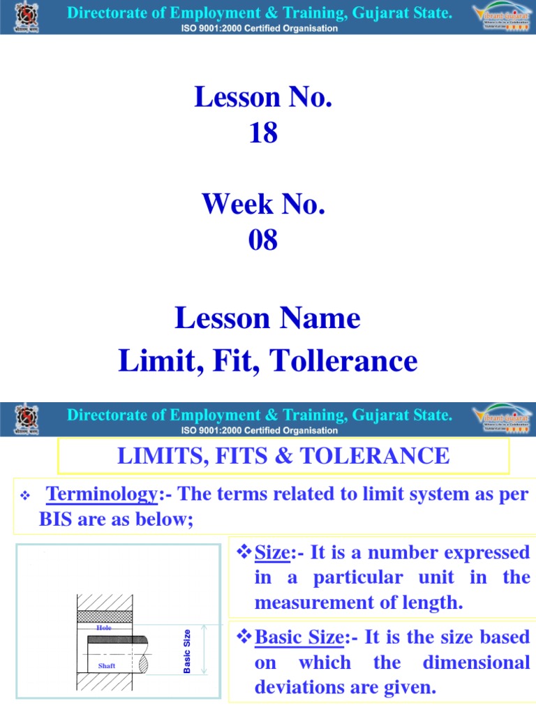 Limits Fits Tolerances | PDF | Engineering Tolerance | Mechanical Engineering
