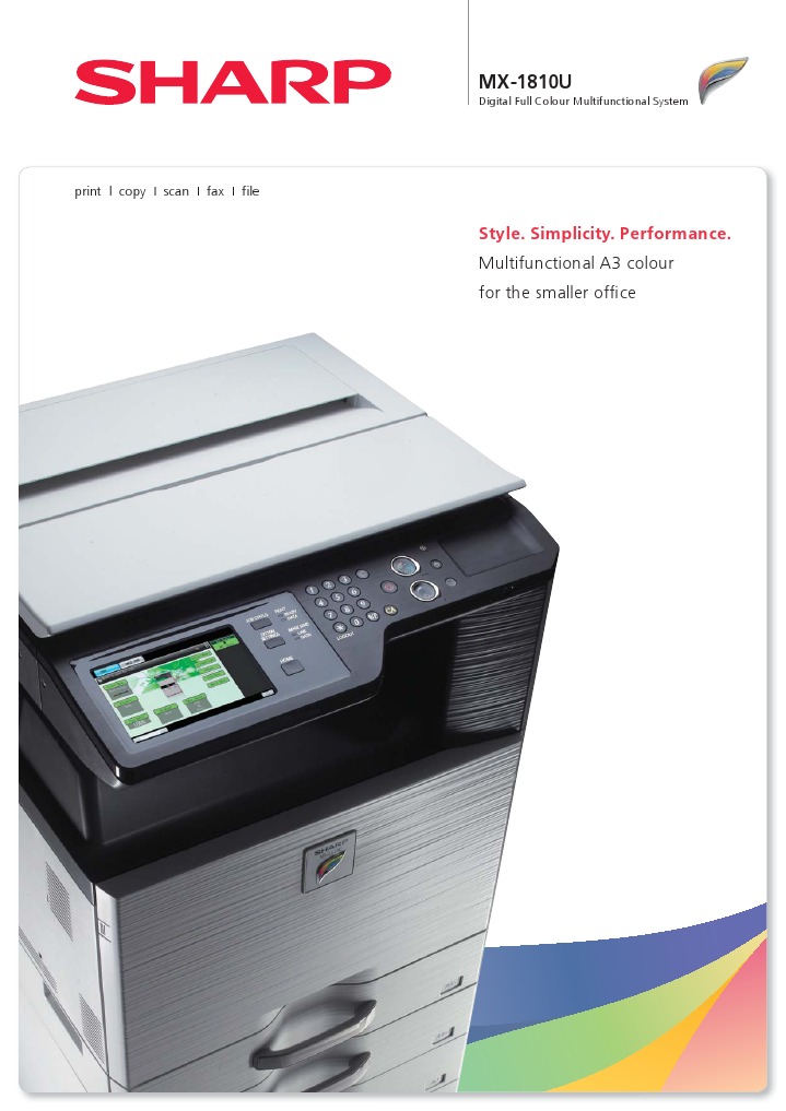 Sharp Mx-1810u Catpdf | PDF | Image Scanner | Printer (Computing)