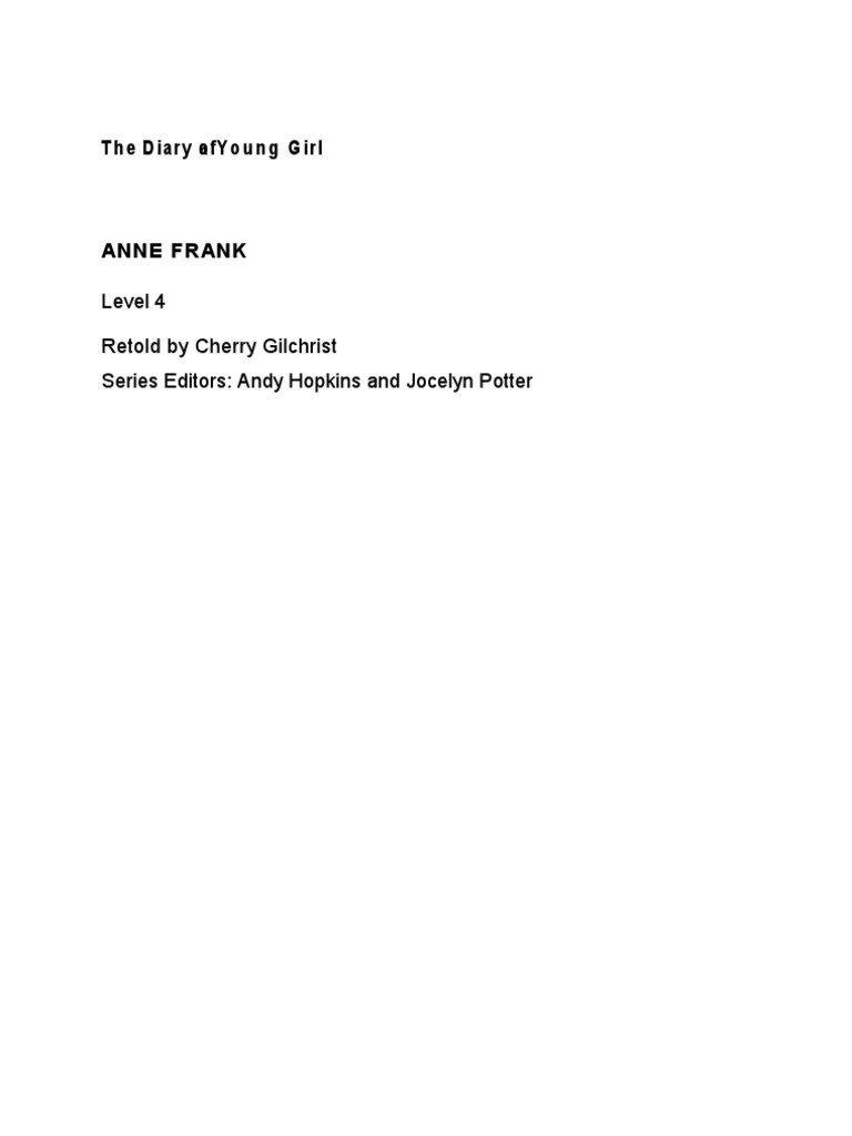 Anne Frank-Diary | PDF | Anne Frank | Foods