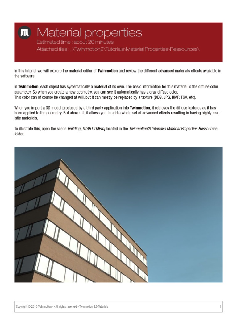 Material Properties en | PDF | Texture Mapping | Rendering (Computer Graphics)