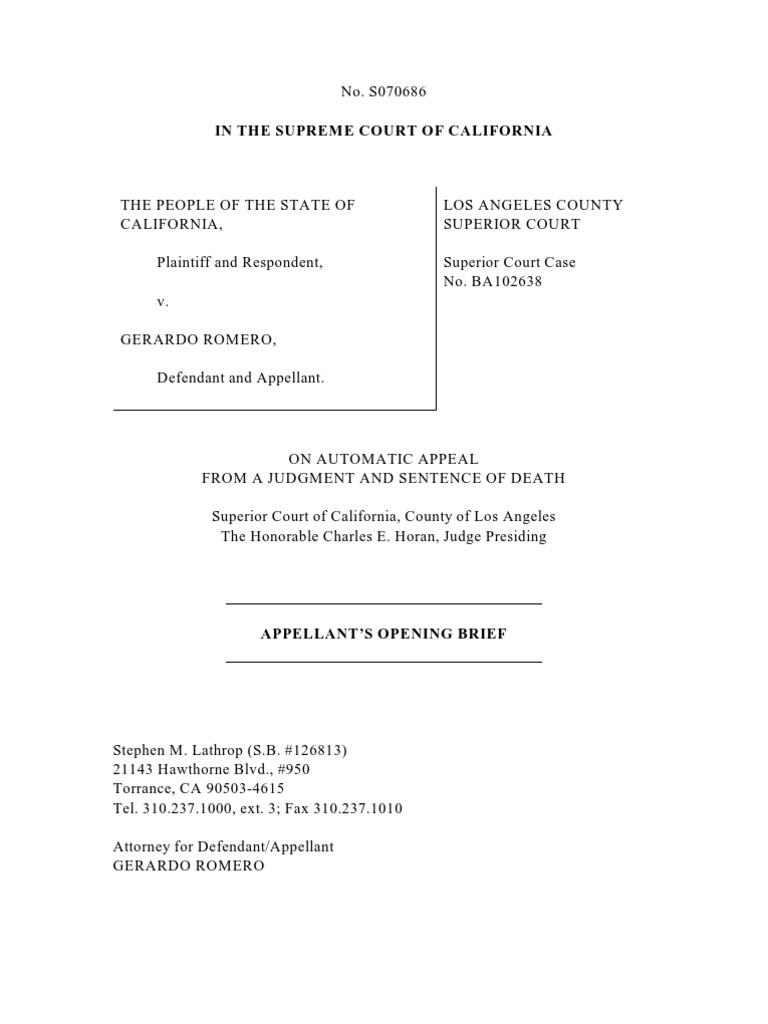 In The Supreme Court of California | PDF | Prosecution | Trials