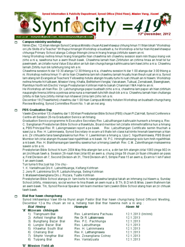 Synfocity 419 | PDF | Methodist