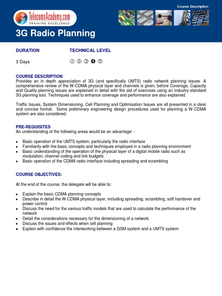 3G Radio Planning | PDF