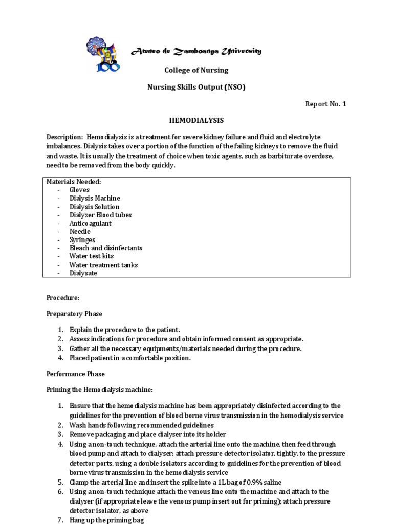 Hemodialysis | Hemodialysis | Dialysis