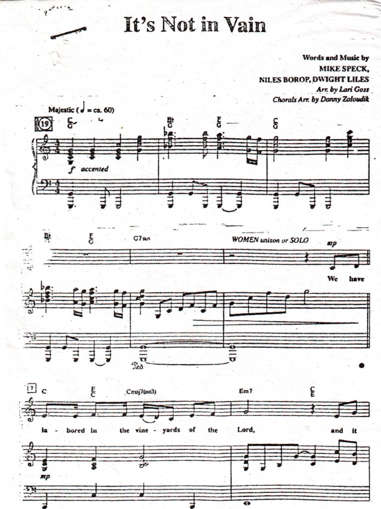 It's Not in Vain | PDF