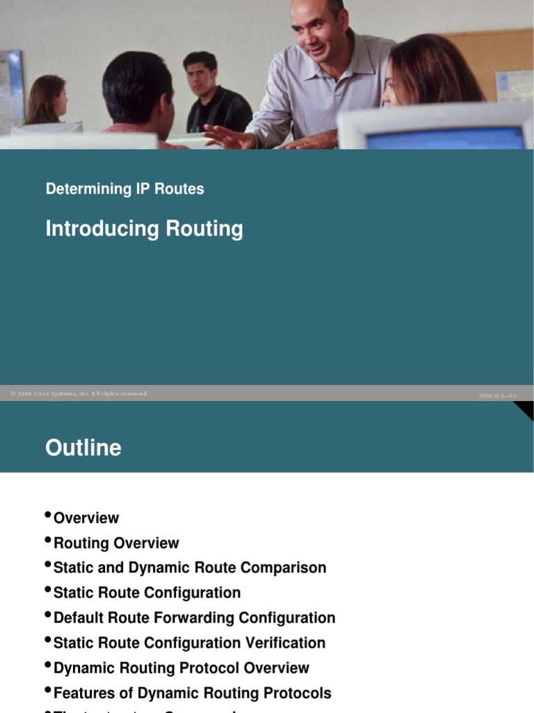 Introducing Routing Determining Ip Routes Pdf Routing Router Computing