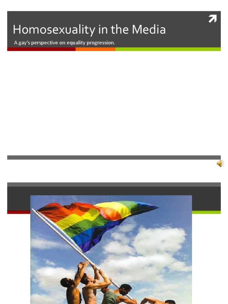 Homosexuality in The Media: A Gay's Perspective On Equality Progression ...