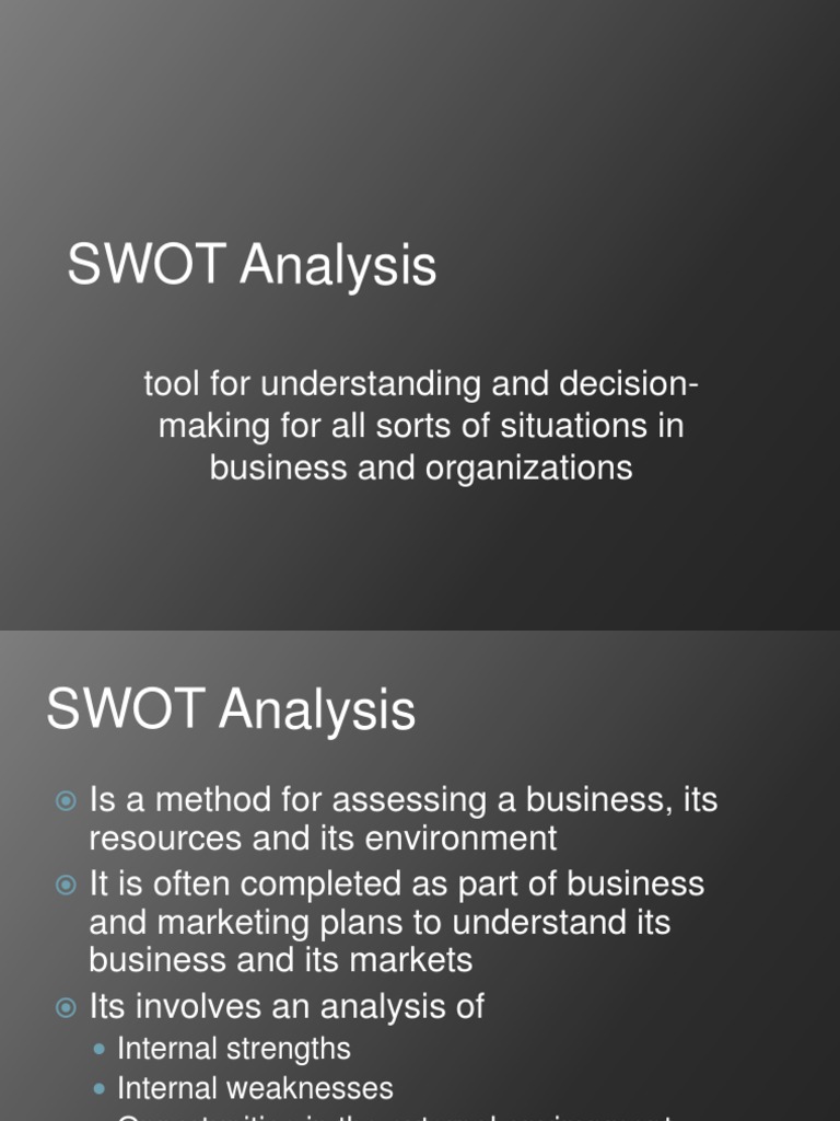 Swot 2 | PDF | Swot Analysis | Economics