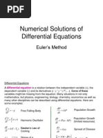Understanding Euler's Method for ODEs | PDF | Differential Equations | Approximation