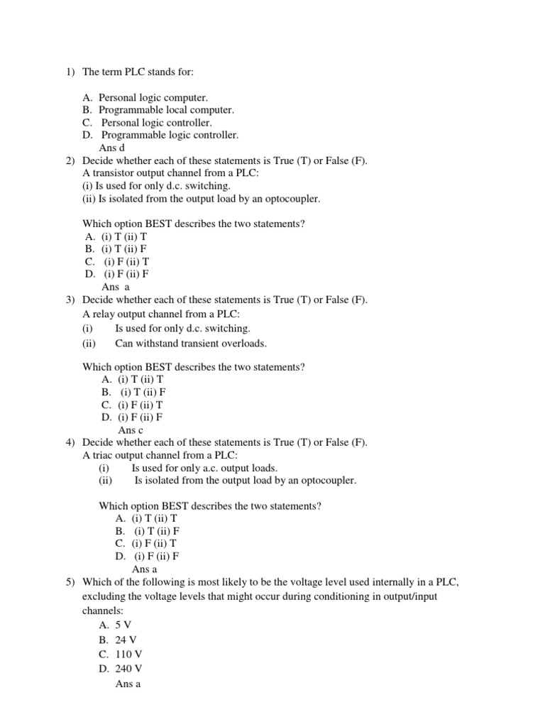 PLC Bits | PDF | Programmable Logic Controller | Relay
