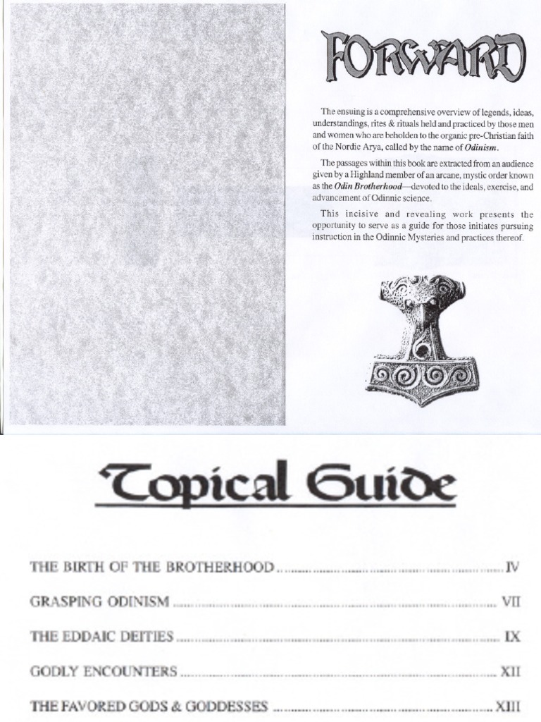 Teachings of The Odin Brotherhood | PDF