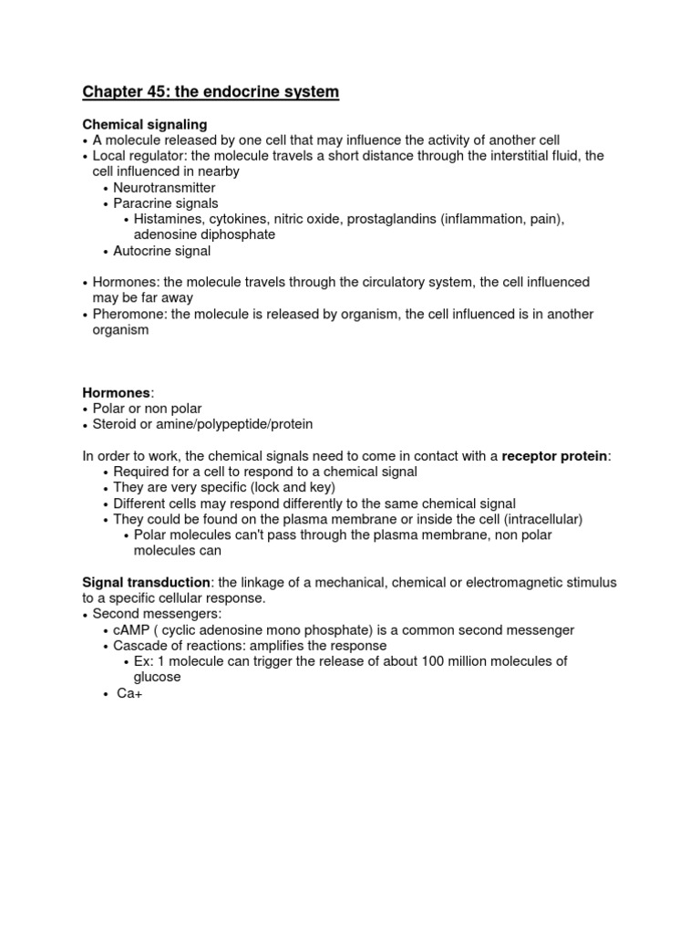 Chapter 45 Endocrine System | Download Free PDF | Endocrine System ...