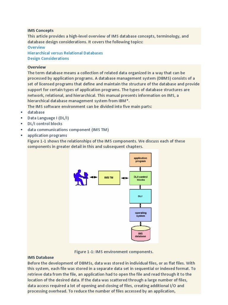 Hierarchical Versus Relational Databases Design Considerations | PDF ...