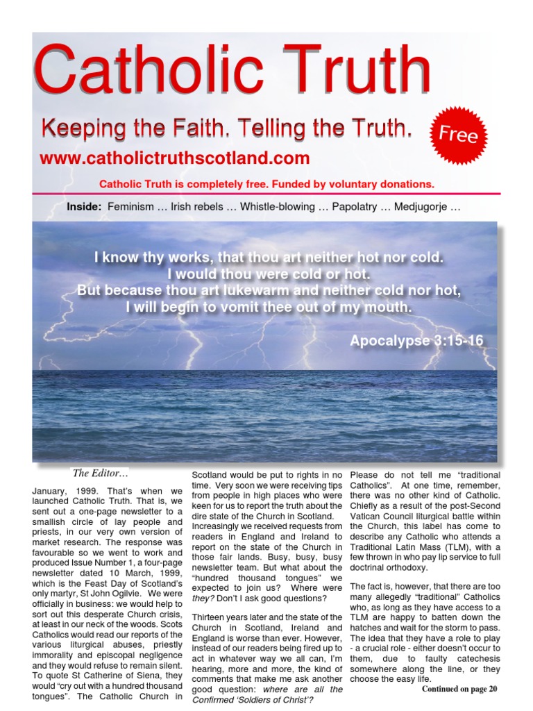 Catholic Truth: Catholic Truth Is Completely Free. Funded by Voluntary ...