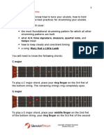 Somewhere Over The Rainbow Strumming Pattern Worksheet | PDF | Rhythm ...