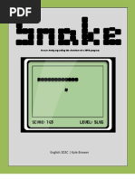 Create a Snake Game in Scratch | PDF | Scratch (Programming Language ...