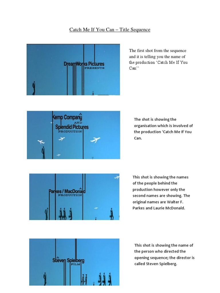 Anaylysing Catch Me If You Can | PDF