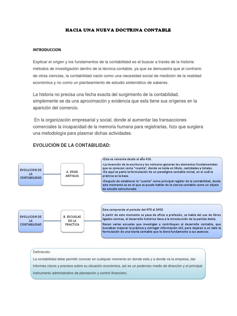 Hacia una Nueva Doctrina Contable | PDF | Contabilidad | Teoría