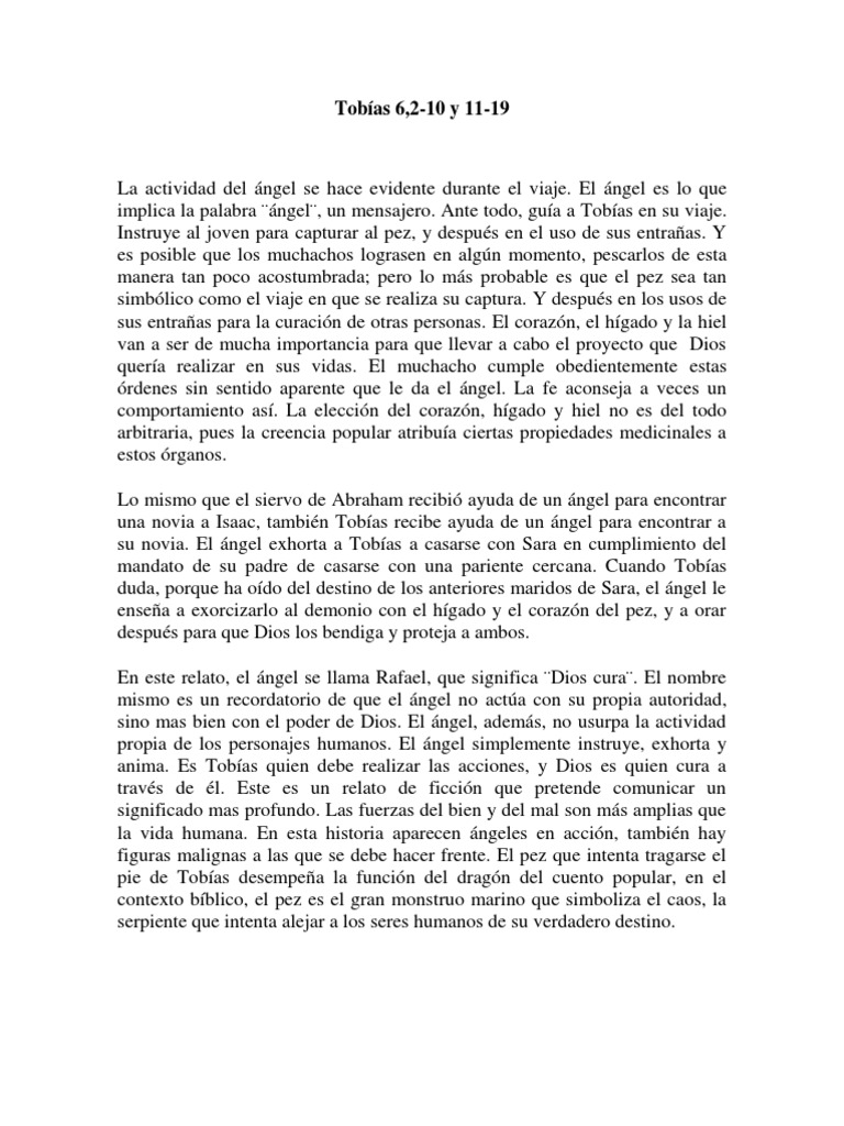 Tobias | PDF | Religión y creencia | Biblia