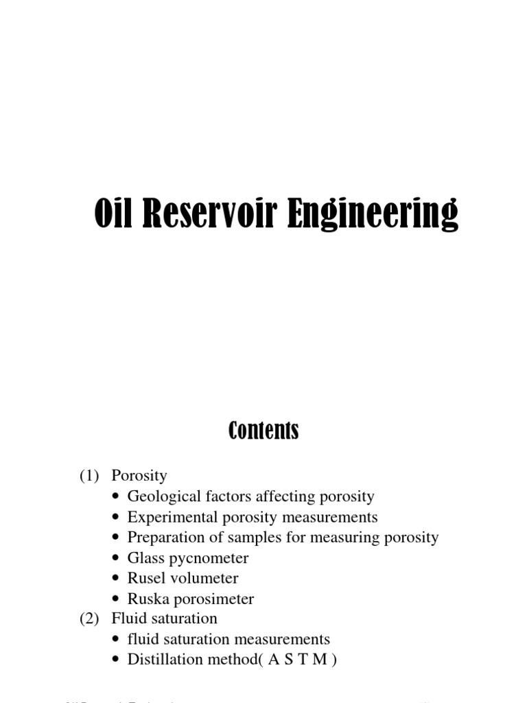 Reservoir Rock Properties | PDF | Porosity | Permeability (Earth Sciences)