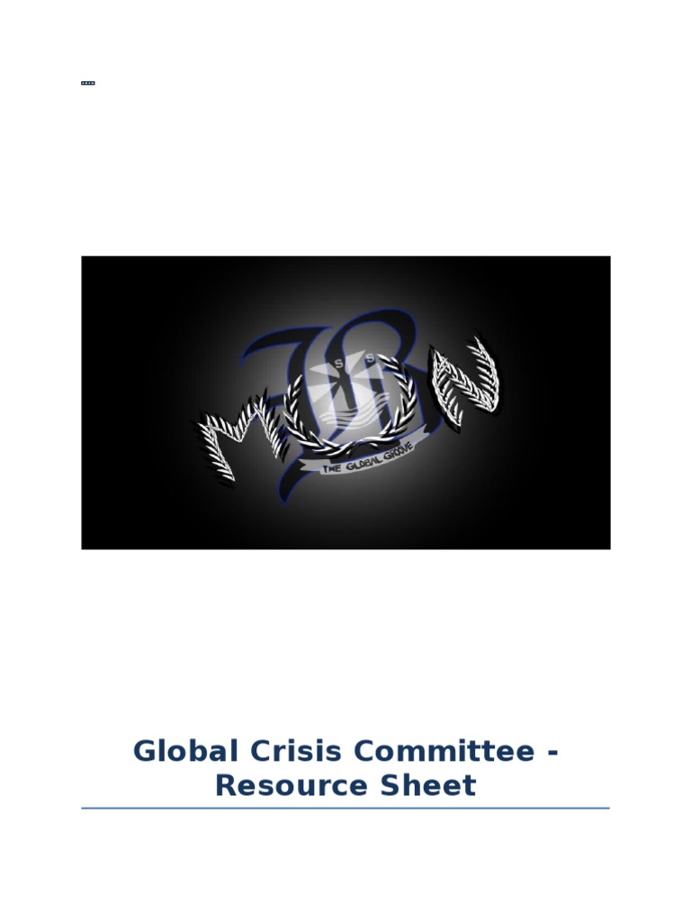 Crisis Committee Resource Sheet | PDF | Responsibility To Protect | Syria