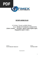 Bilans Stanja Seminarski Rad | PDF