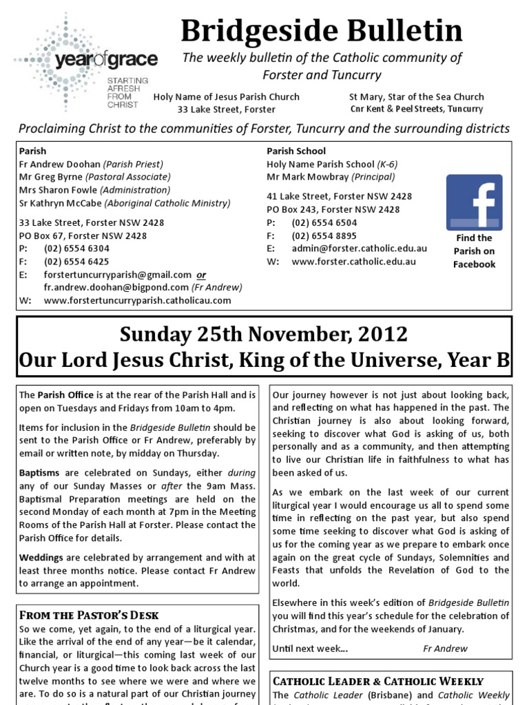 2012-11-25 - Christ The King | PDF | Liturgical Year | Mass (Liturgy)