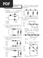Ejercicios de Circuitos Serie-Paralelo-Mixtos Con Respuestas | PDF | Resistencia Eléctrica y ...