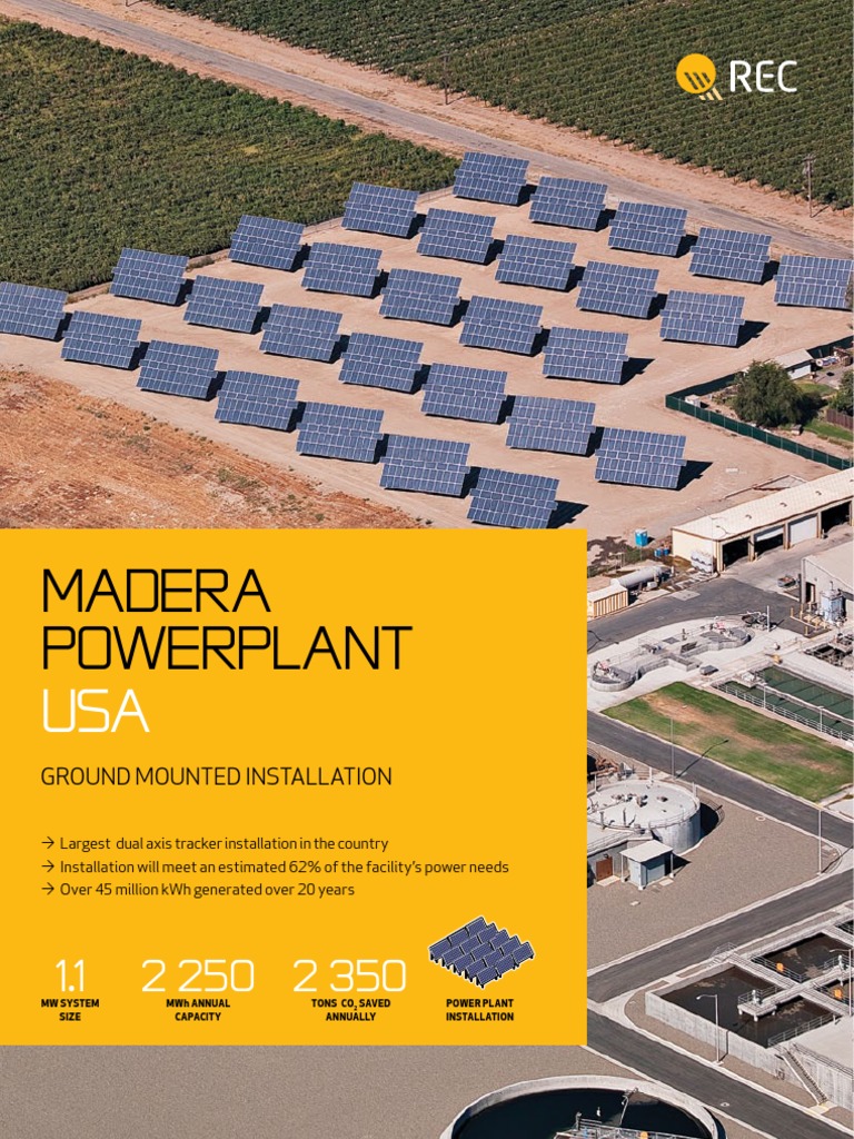Rec Solar Refsheet Madera Power Plant WEB 290311 | PDF | Solar Power ...