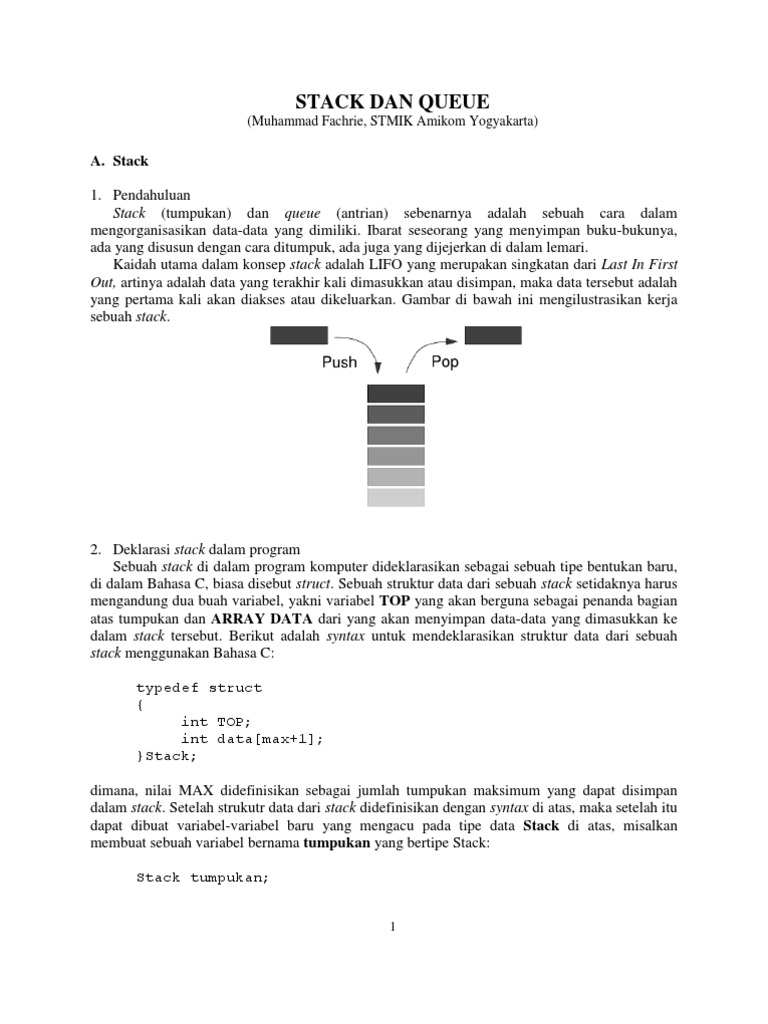 Stack Dan Queue | PDF