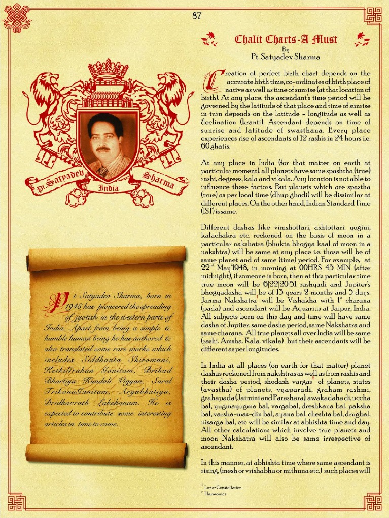 Chalit Charts-A Must | PDF