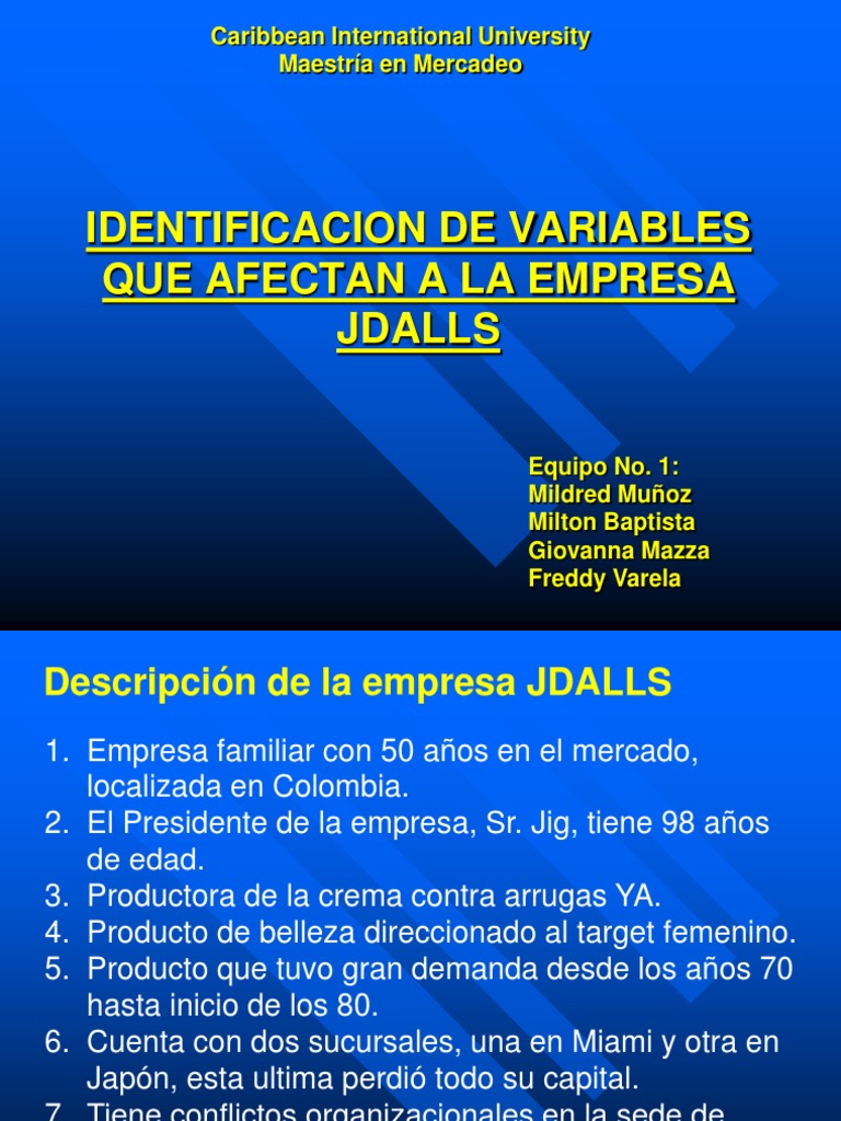 Variables Internas y Externas | Distribución (comercial) | Marketing