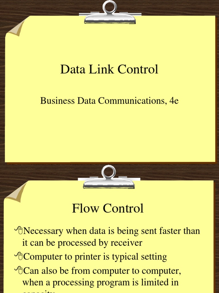 Data Link Control: Business Data Communications, 4e | PDF | Error ...