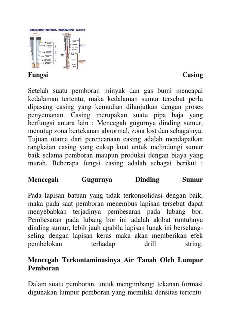 Fungsi Casing | PDF