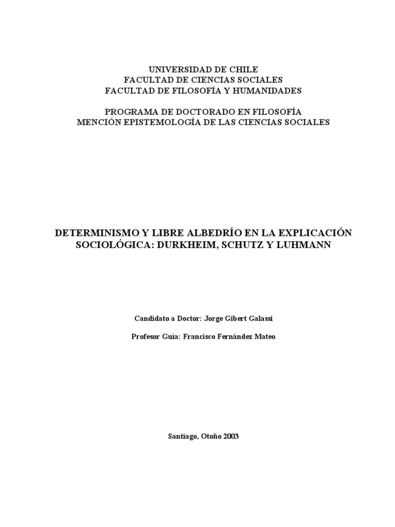 Determinismo y Libre Albedrío en La Explicación | PDF | Tao | Libertad