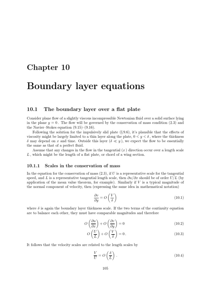 Boundary Layer | PDF | Boundary Layer | Navier–Stokes Equations