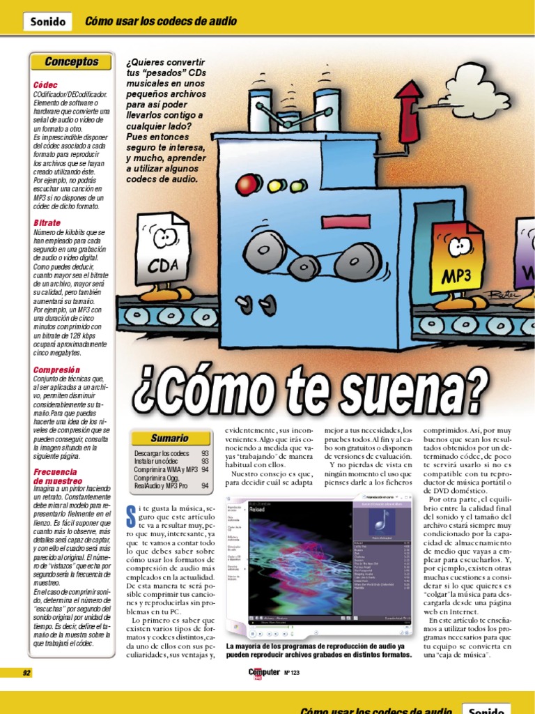Practico Cómo Usar Los Codecs de Audio | PDF | Mp3 | Códec
