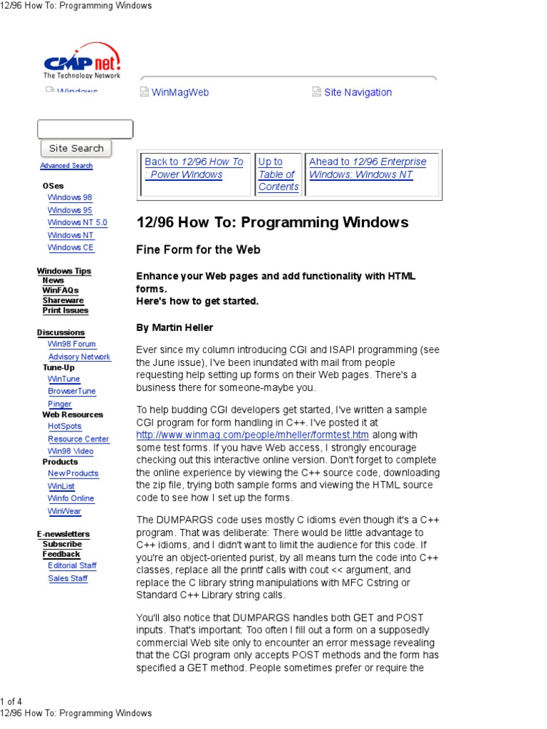Fine Form For The Web | PDF | Computer Architecture | Computing