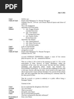 Script Arraignment and Pre-Trial | PDF | Arraignment | Plea