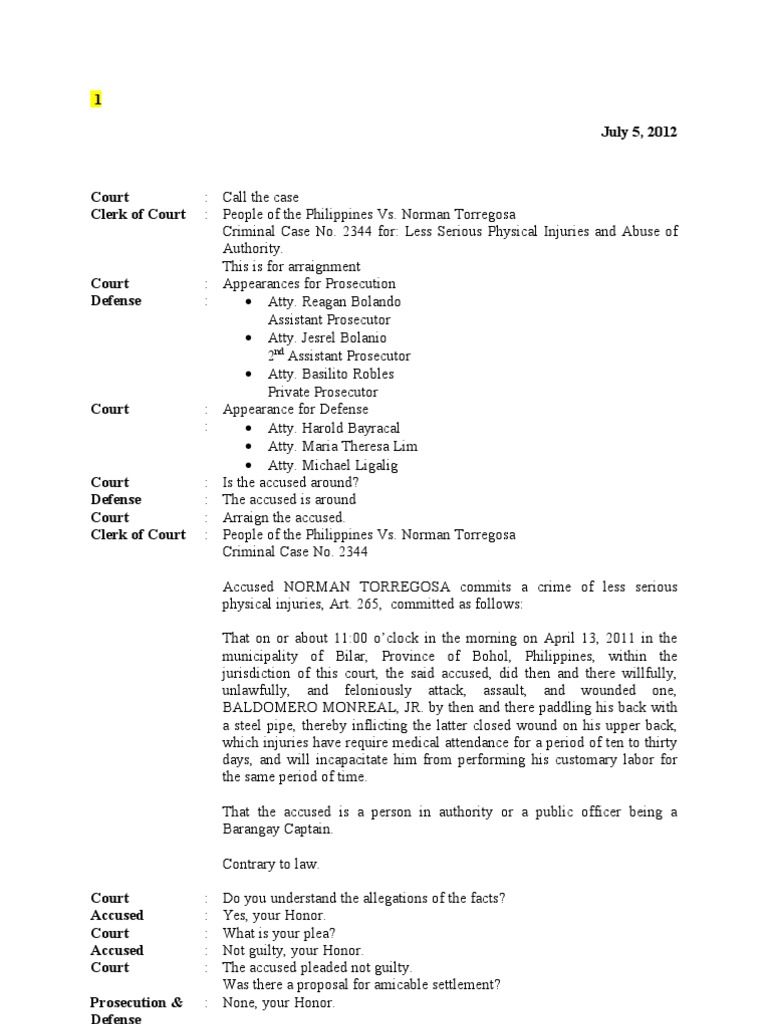 Transcript of Stenographic Notes | PDF | Prosecutor | Witness
