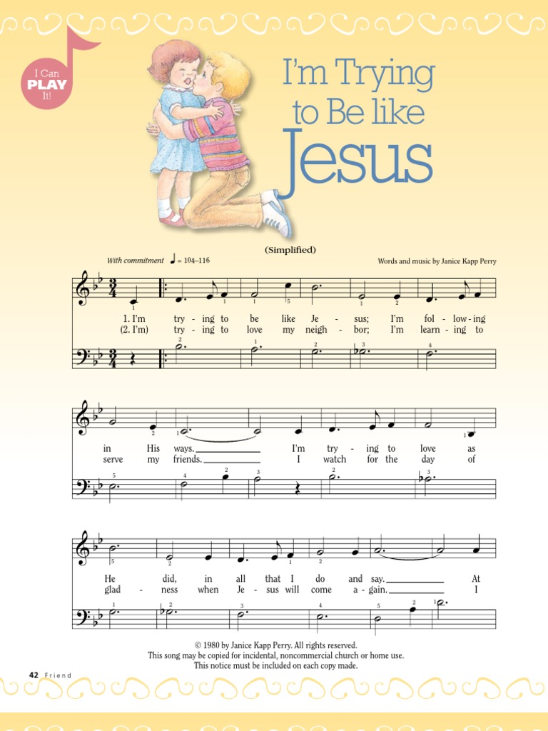 2012 03 28 Im Trying To Be Like Jesus Eng | PDF | Poetics | Musical ...