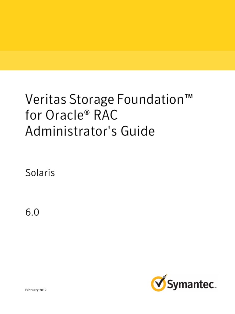 Veritas Cluster Rac 6 0 Admin Guide Pdf Oracle Database Computer Cluster