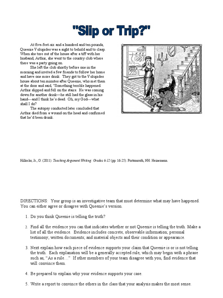 Slip or Trip Lesson | PDF
