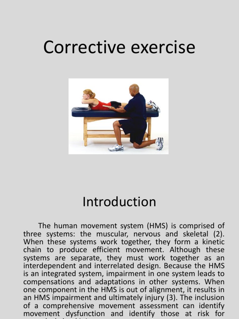 Corrective Exercise | PDF | Motor Control | Cognitive Science