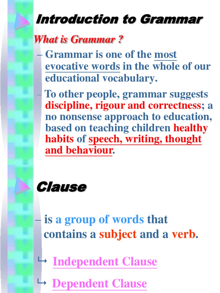 Understanding Clauses in Grammar | PDF | Verb | Subject (Grammar)