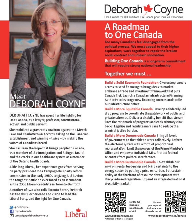 Deborah Coyne: A Roadmap To One Canada For All Canadians | PDF | Canada | Government
