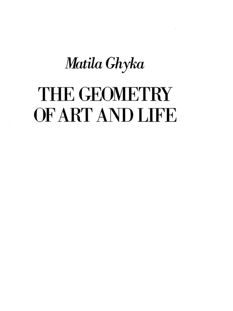 Matila Ghyka The Geometry of Art and Life | PDF