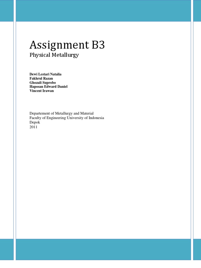 Assignment b3 Metfis | PDF | Annealing (Metallurgy) | Steel